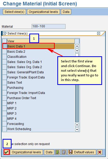 how to record updates for various views in mm02