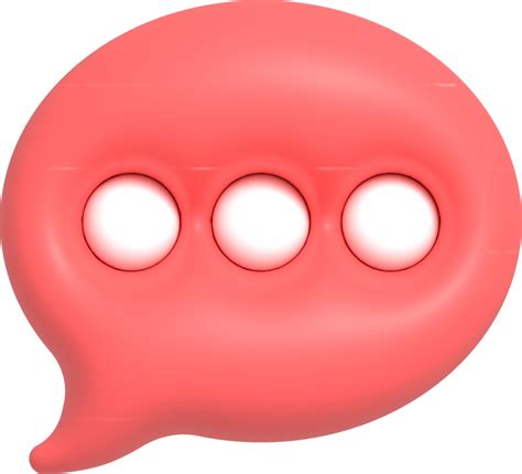 3d Speech Bubble Chat With Dots Inside Message Notification Icon Bubble Chat 3d Render