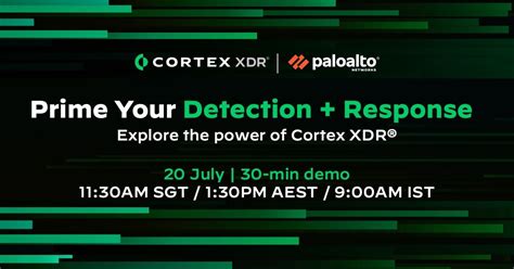 Prime Your Detection Response With Cortex Xdr® Palo Alto Networks