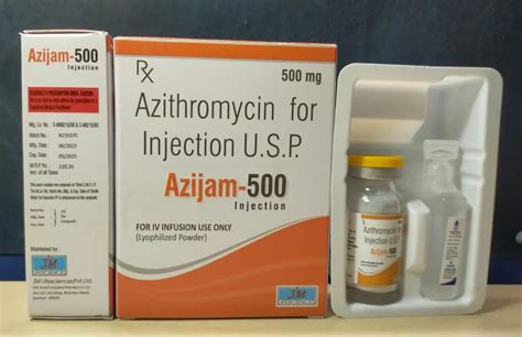 Azijam 500 Azithromycin Injection 500mg At Rs 229 20 Piece In Mumbai Id 22643428762