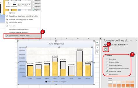 Gráfico De Progreso En Barras Y Columnas En Excel