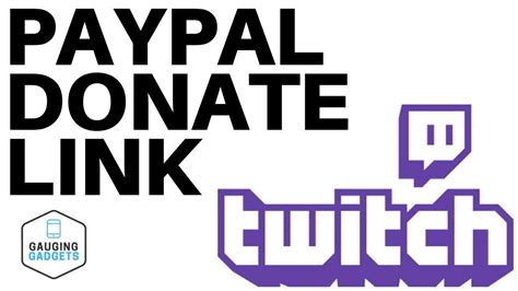 Paypal Donate Button Twitch