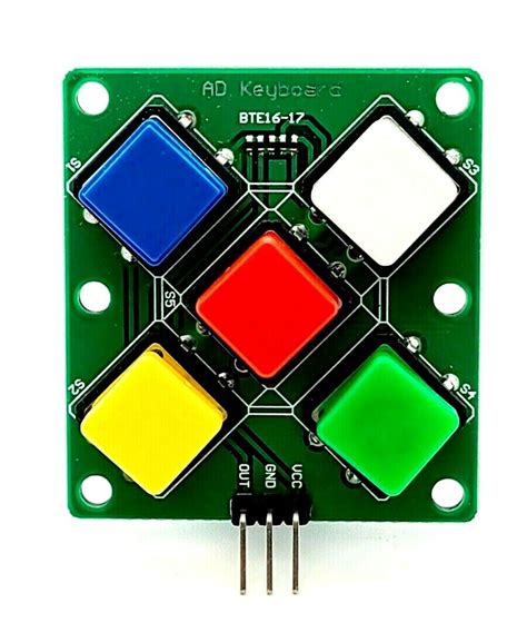 Electronic Simulate Five Analog Button For Arduino Keyboard