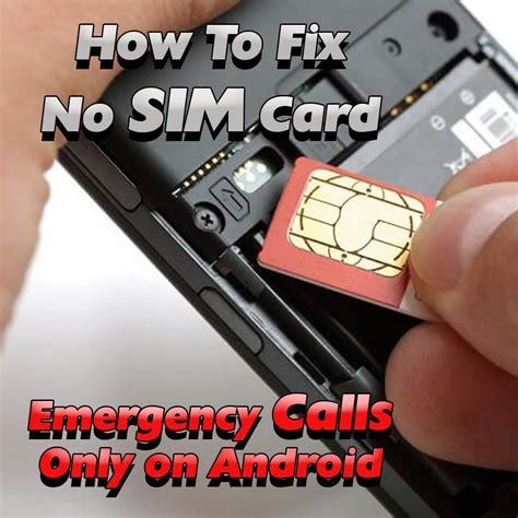 Solved How To Fix No Sim Card Emergency Calls Only On Android