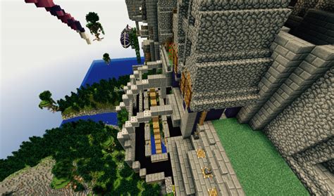 Steampunk Flying City Spawn Popreal Minecraft Map Steampunk Flying City Spawn Popreal Minecraft Map