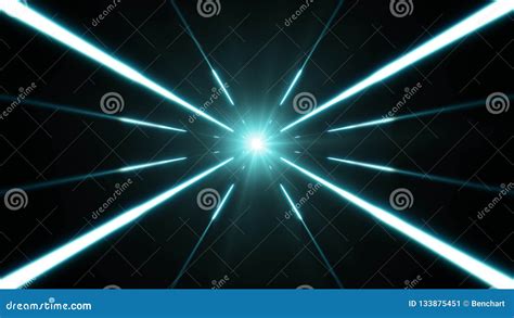 Hyperspace Background With Shining Starburst Stock Video Video Of
