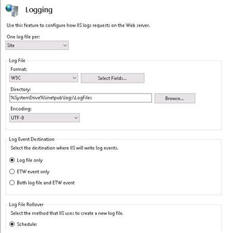Your Logs Should Be Located In Folders With Names Corresponding To Your W3svc Site Ids