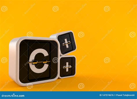 C Text Stock Illustration Illustration Of Orange