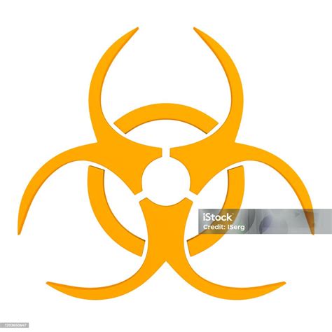 흰색 배경에 기호 생물 학적 위험 격리된 3d 일러스트레이션 생물위해표시에 대한 스톡 사진 및 기타 이미지 생물위해표시