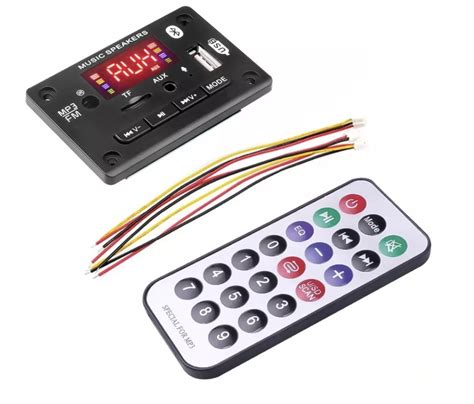 MODULO USB Mp Bluetooth Aux Fm Sd v FONTE E INSTALAÇÃO INCLUSA Habitat