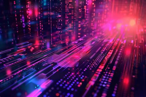 Premium Photo Digital Context For Technology Ai Audiovisual Data Visualization Generative Ai