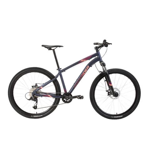 ДАМСКИ ПЛАНИНСКИ ВЕЛОСИПЕД ST 120, 27,5", ТЪМНОСИН ROCKRIDER - Decathlon