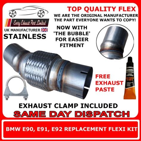 Bmw 118d 120d 318d 320d Exhaust Flexi Flex Repair Front Pipe Stainless