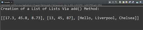 How To Work With A List Of Lists In Java Liberian Geek
