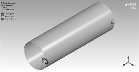A 3d Finite Element Model Of Composite Tube And B The Applied Download Scientific Diagram