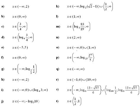 Answers To Math Exercises And Math Problems Exponential Equations And