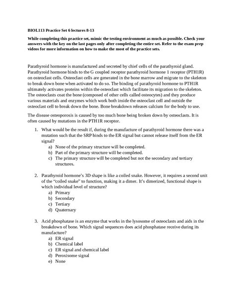 BIOL113 Practice Scholarfriends