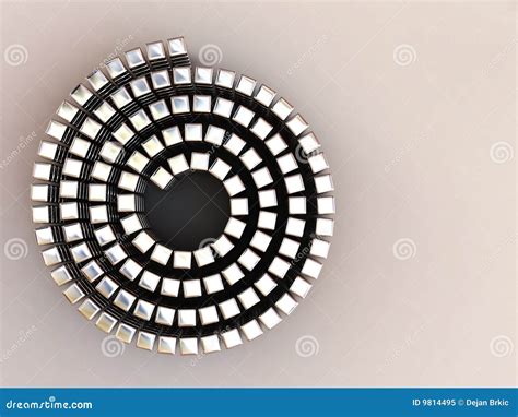 Chrome Cubes Stock Illustration Illustration Of Motion 9814495