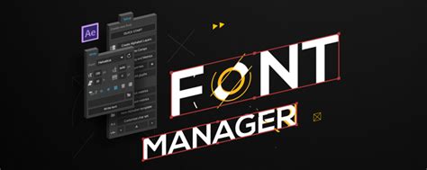Font Manager Aescripts