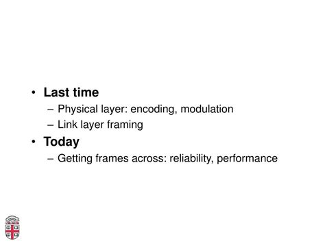 Ppt Csci 1680 Link Layer Reliability Powerpoint Presentation Free Download Id 2187217
