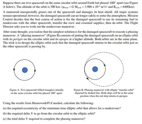 Solved Suppose There Are Two Spacecraft On The Same Circular