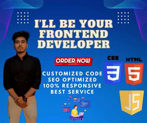 Be Your Frontend Developer With Html Css Javascript By Jagdishdas Fiverr
