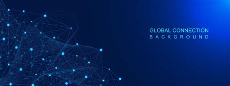 Global Network Connection Background Social Network Communication Big
