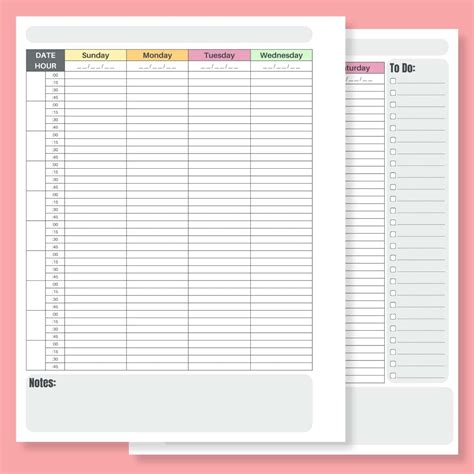 Free 2 Page Weekly Planner Printable