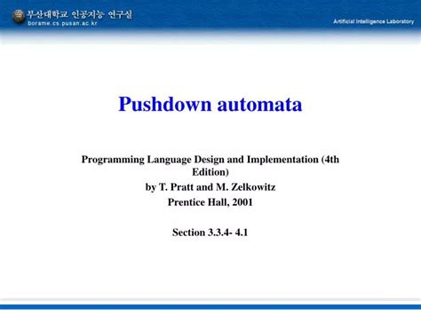 Ppt Pushdown Automata Powerpoint Presentation Free Download Id4417472