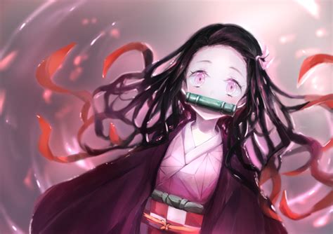 Kamado Nezuko Kimetsu No Yaiba Кликабельно Anime Аниме