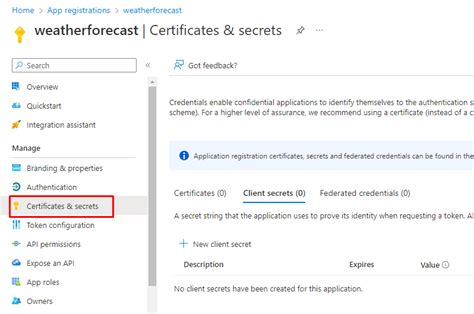 azure key vault configuration and implementation using core 7 web api