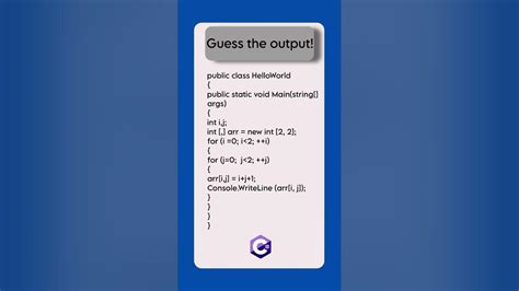 Comment The Output Csharp Crack Your Dream Job Dotnetcoreinsights Youtube
