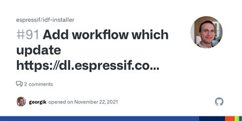 Add Workflow Which Update Dlesp Idf · Issue 91 · Espressifidf