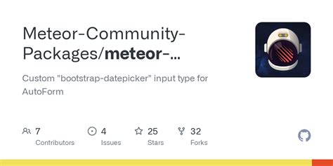 Github Meteor Community Packagesmeteor Autoform Bs Datepicker Custom Bootstrap Datepicker