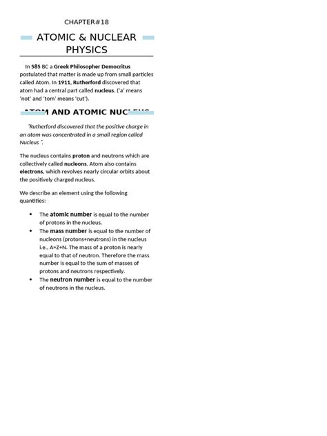 Atomic And Nuclear Physics Pdf