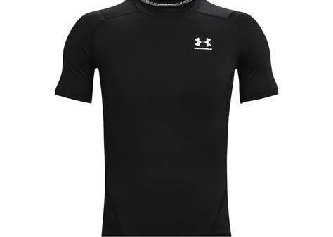 Under Armour Heatgear Compression Short Sleeve T Shirt Blackwhite Men