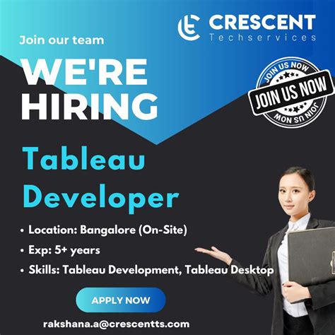Crescent Techservices On Linkedin Hiring Tableaudeveloper Tableau