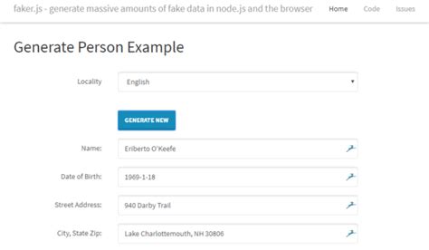 Fakerjs Tool To Generate Fake Data For Testing Darknet Hacking Tools Hacker News And Cyber