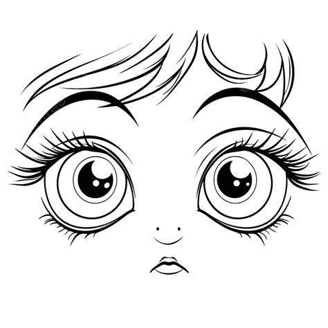 큰 눈 만화 일러스트 클립 아트 개요 스케치 드로잉 벡터 만화 일러스트 눈 일러스트 드로잉 일러스트 Png 일러스트 및 벡터 에 대한 무료 다운로드 Pngtree