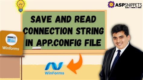 Save And Read Connection String In Appconfig File Youtube