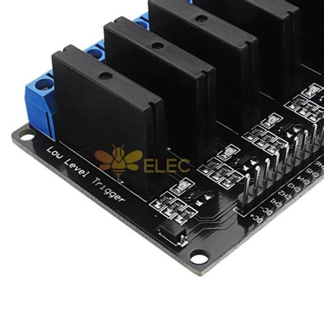 Elecbee Channel DC V Relay Module Solid State High And Low Level Trigger V A Low Level