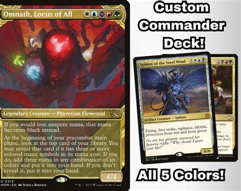 Mtg Commander Deck Edh Deck Omnath Locus Of All 100 Magic Cards Custom