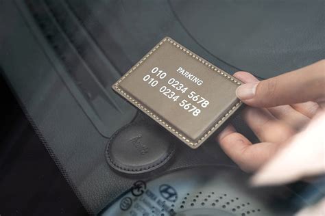 Genesis Boutique 자동차 가죽 주차 번호판 10 Colors