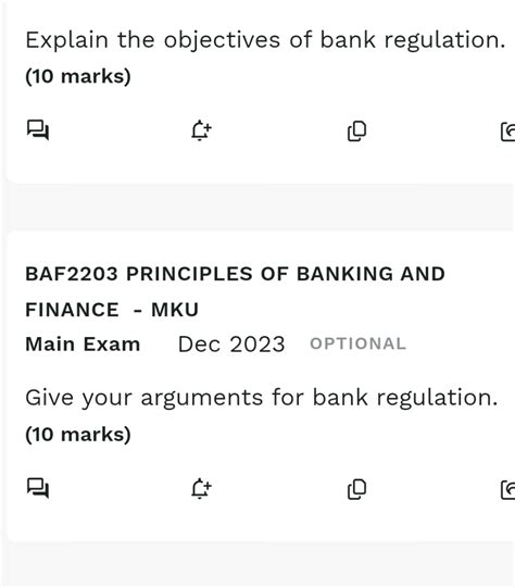 Explain The Objectives Of Bank Regulation 10 StudyX