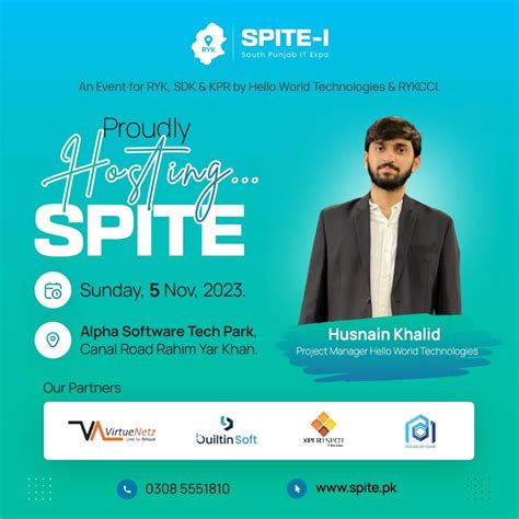 Muhammad Hassnain Khalid On Linkedin Opportunities Spite Sounthpunjabitexpo