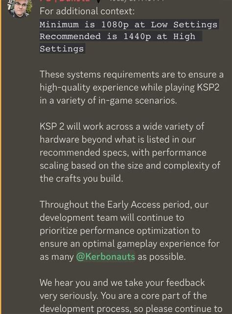 Additional Context On The Ksp 2 System Requirements R Kerbalspaceprogram