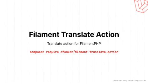 Translate Action By Azad Furkan Şakar Filament