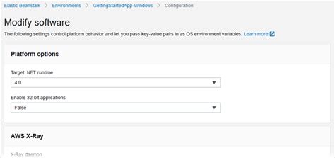 Environment Properties And Other Software Settings Aws Elastic Beanstalk