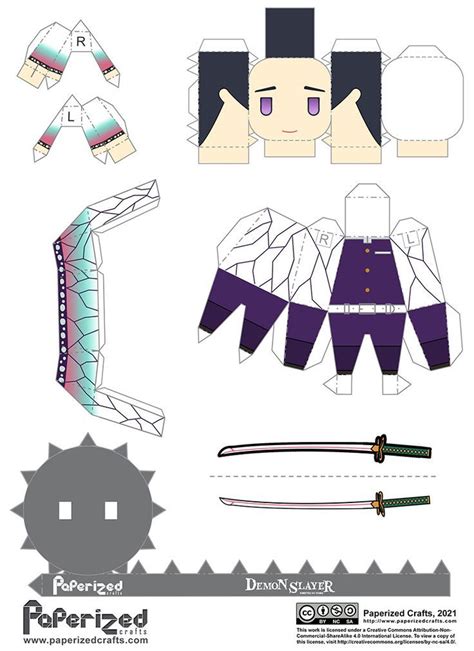 Demon Slayer Kanae Kocho Papercraft Anime Crafts Anime Paper Paper