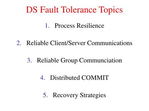 PPT Fault Tolerance PowerPoint Presentation Free Download ID 4659450